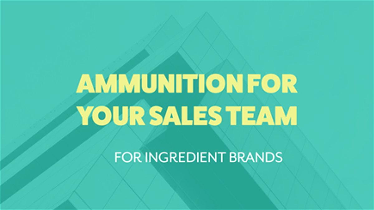 Ammunition For Your Sales Team